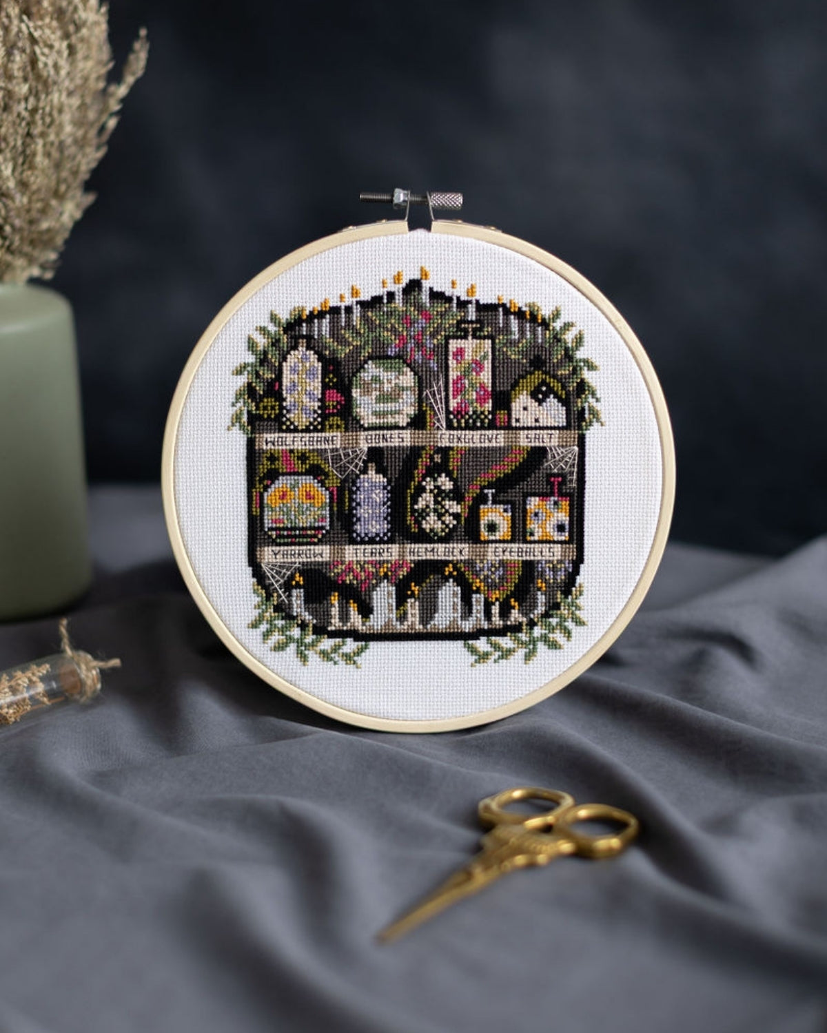 'The Apothecary' Cross Stitch Kit | Innocent Bones